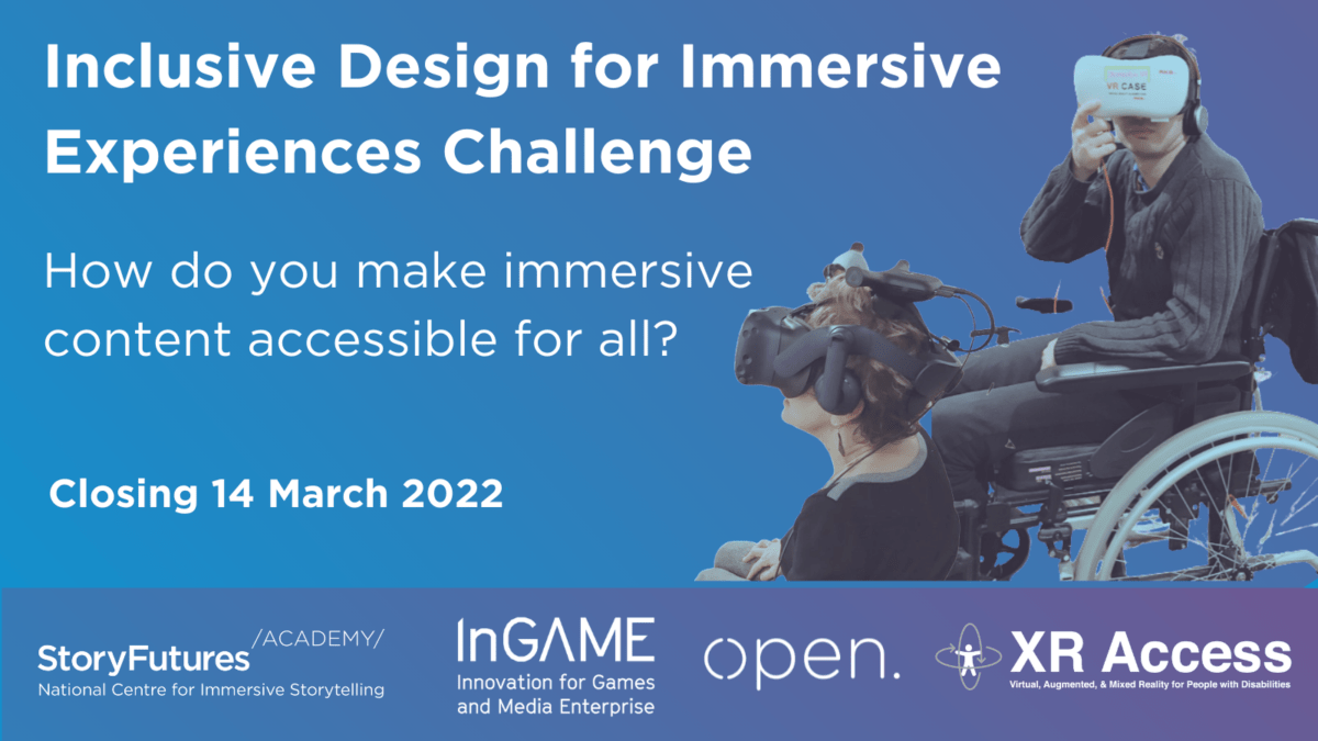 Apply for Inclusive Design for Immersive Experiences Challenge Call